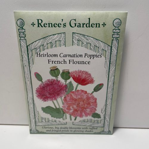 French Flounce Poppy, Heirloom Carnation Poppies – Firefly Farm and ...