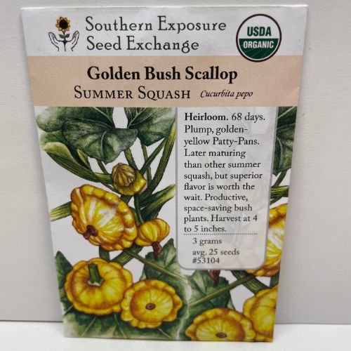 Golden Scallop Squash, Organic, Heirloom – Firefly Farm and Mercantile
